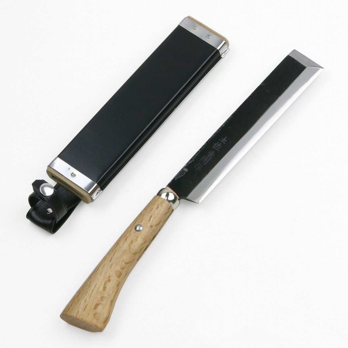 AZUMASYUSAKU Bamboo splitting Japanese Hatchet / Machete, Aogami steel ...