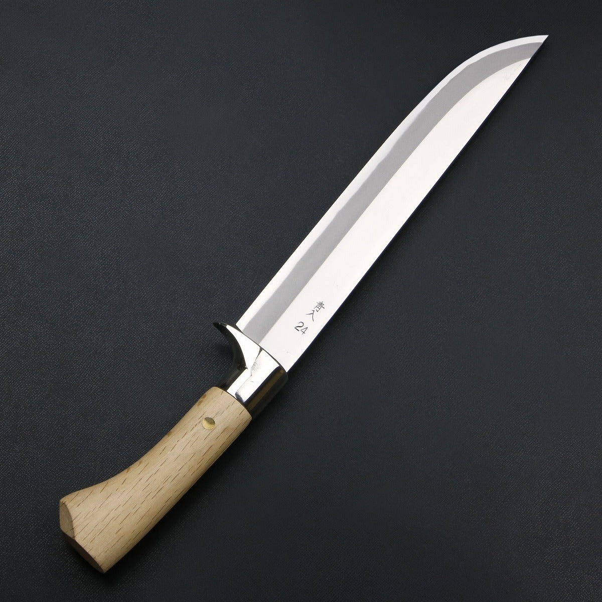 HONMAMON "AZUMASYUSAKU" Japanese Hunting Knife with Carving of Nightin ...