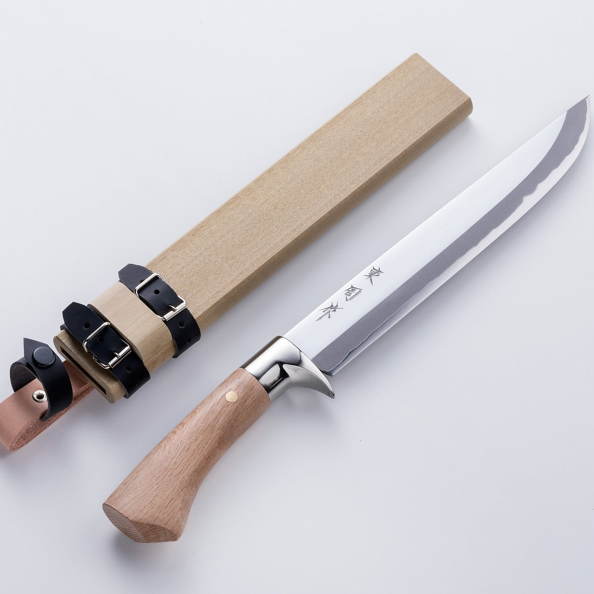 "AZUMASYUSAKU" Polished Japanese Hunting Knife Aogami Steel no.2, 240m ...