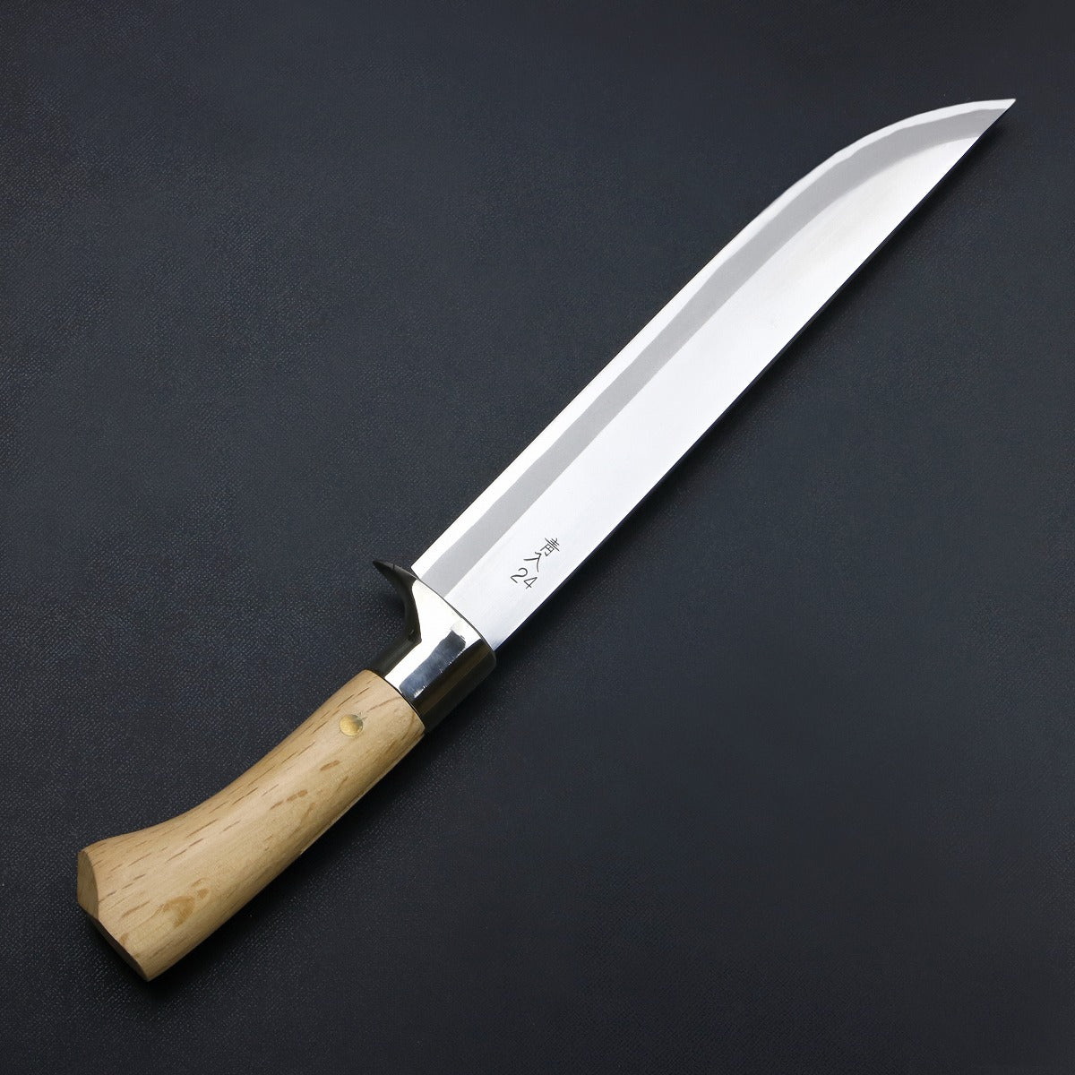 HONMAMON "AZUMASYUSAKU" Japanese Hunting Knife with Carving of Hawk 24 ...
