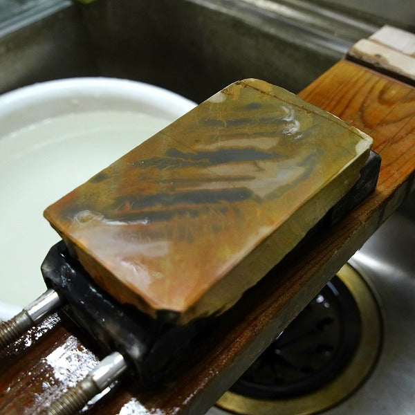 "NAKAYAMA", Tennen Toishi (Japanese Natural Whetstone). Ground layer ...