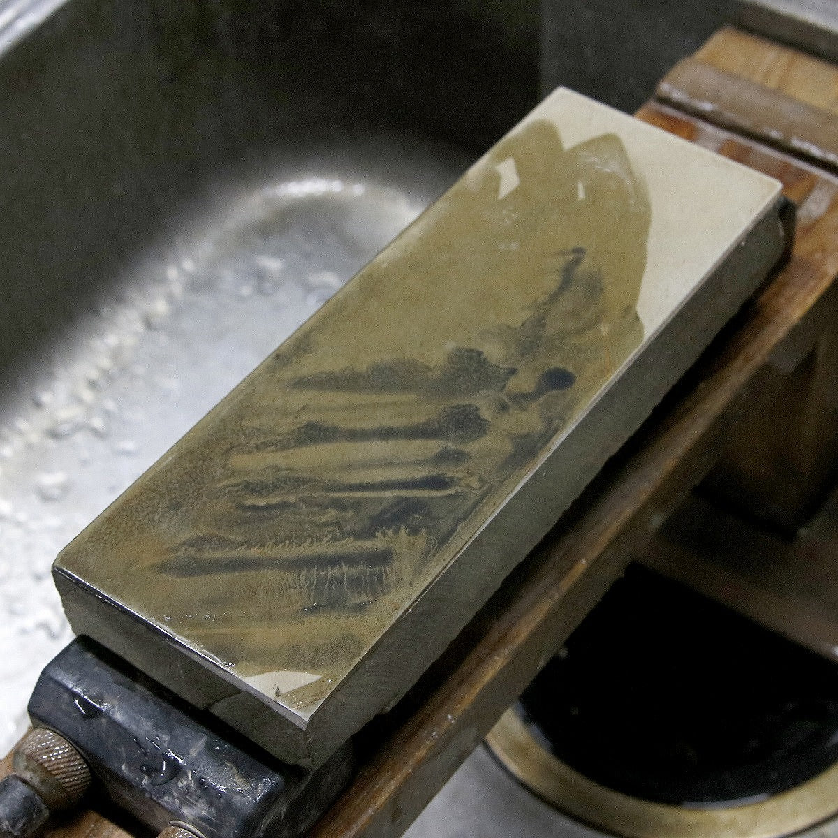 "NAKAYAMA", Tennen Toishi (Japanese Natural Whetstone). Ground layer ...