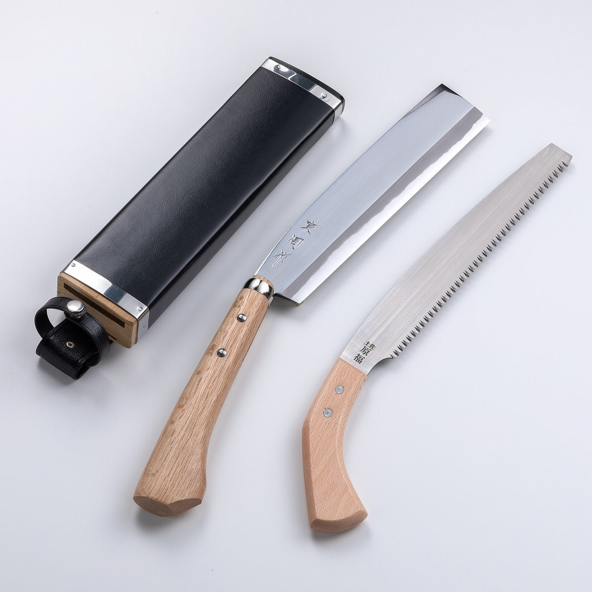 "AZUMASYUSAKU" Polished Japanese Hatchet / Machete Aogami Steel no.2 ...