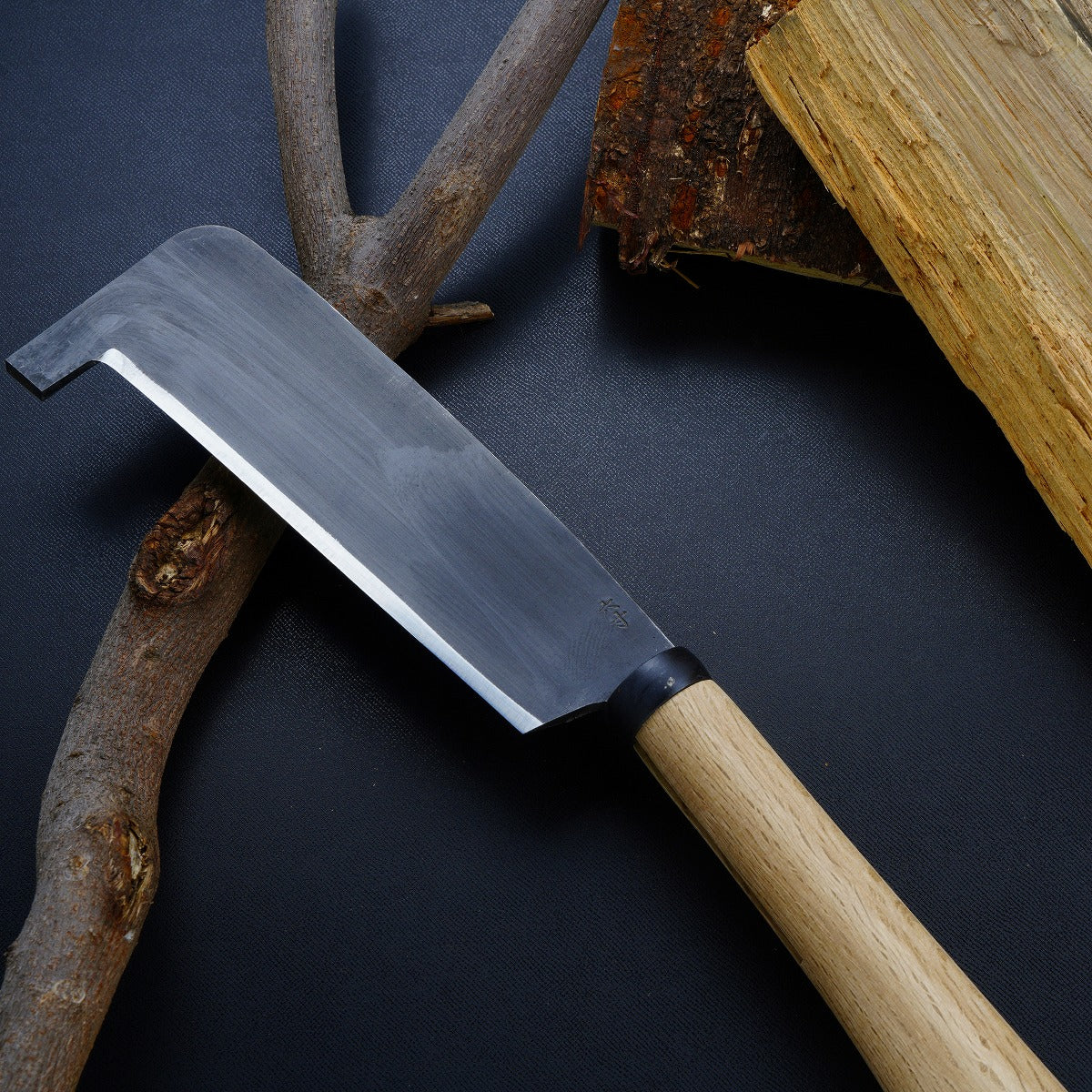 "AJIKATAYA" Echigo Japanese Hatchet / Machete Single-Edged. White Oak ...