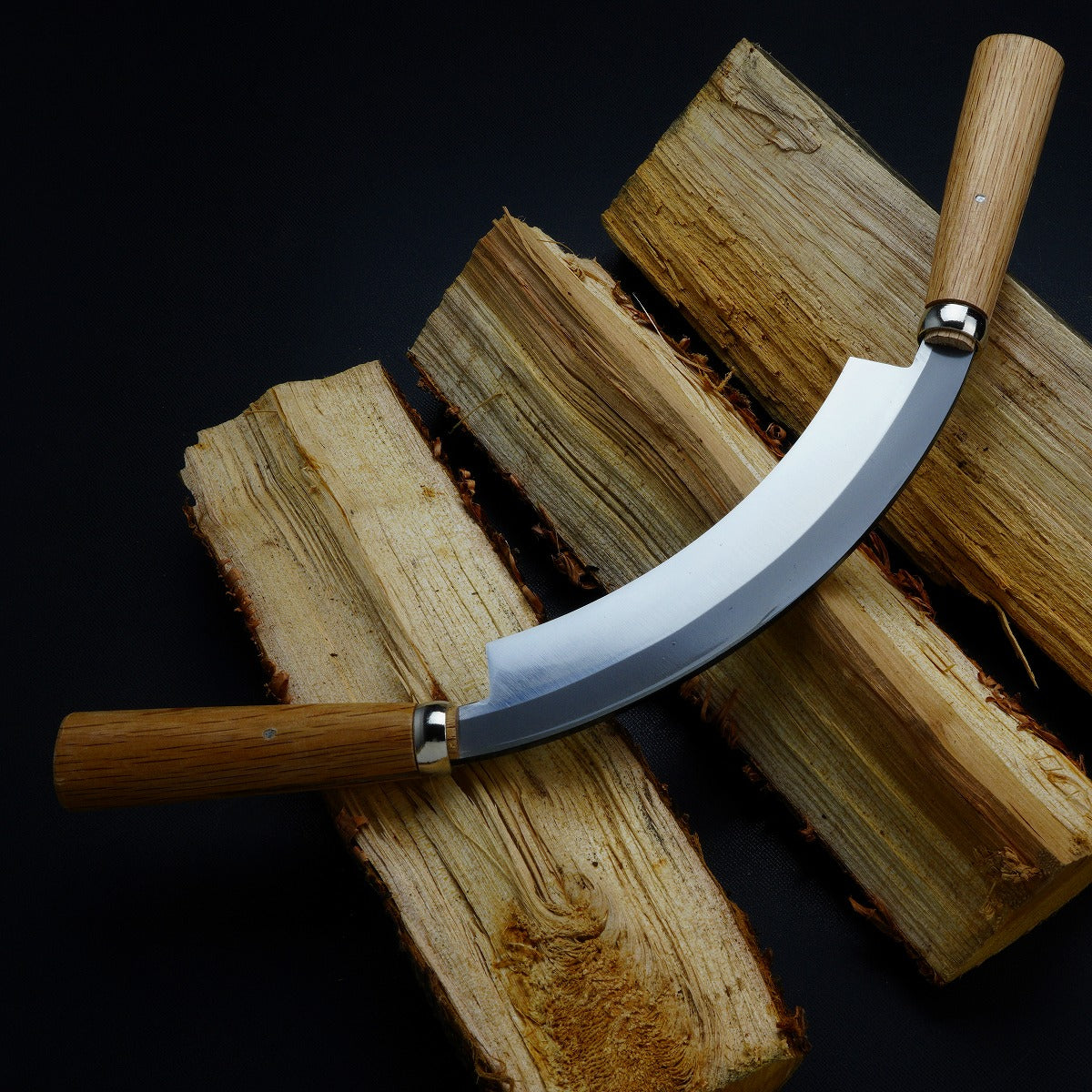HONMAMON "AZUMASYUSAKU" Kawahagi (Curving Blade Double Handed for Bark ...