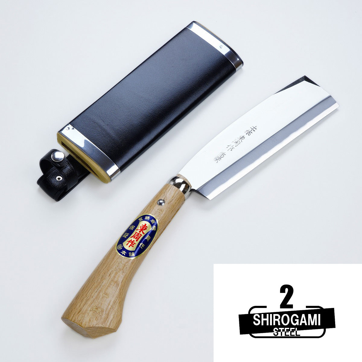 AZUMASYUSAKU Polished Slim Japanese Hatchet / Machete SHIROGAMI Steel ...