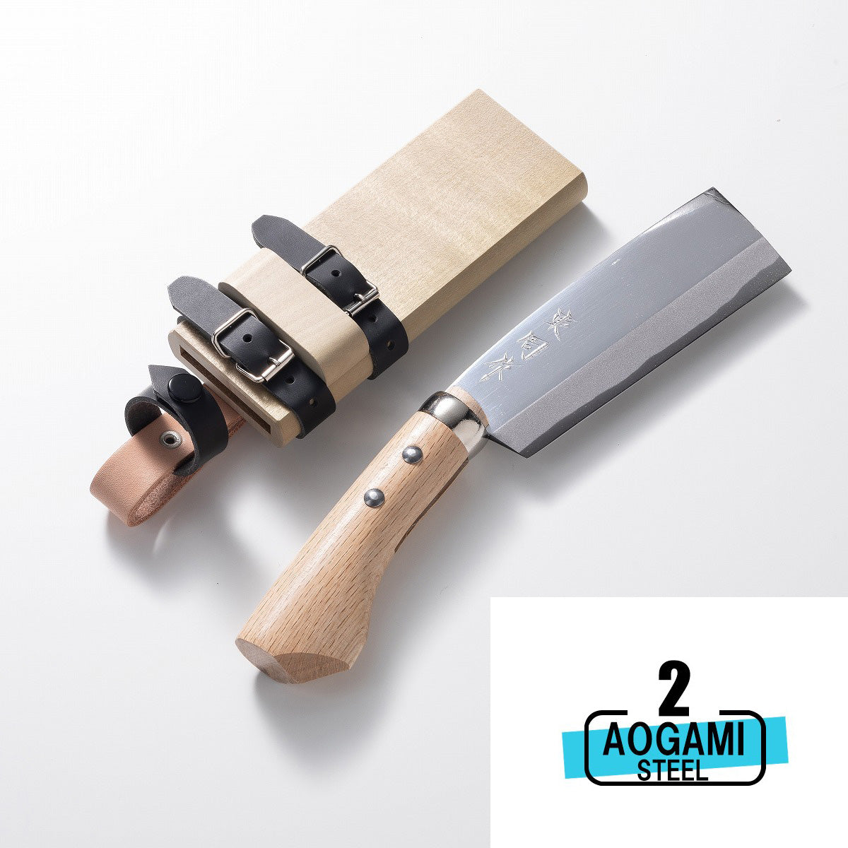 "AZUMASYUSAKU" Top Level Polished Japanese Hatchet / Machete Aogami St ...